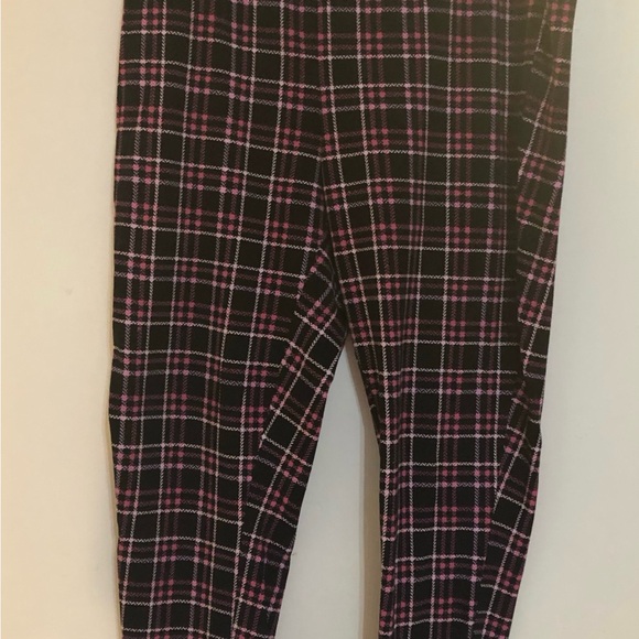 Cato | Pants & Jumpsuits | Cato Plaid Leggings In Pink And Black | Poshmark